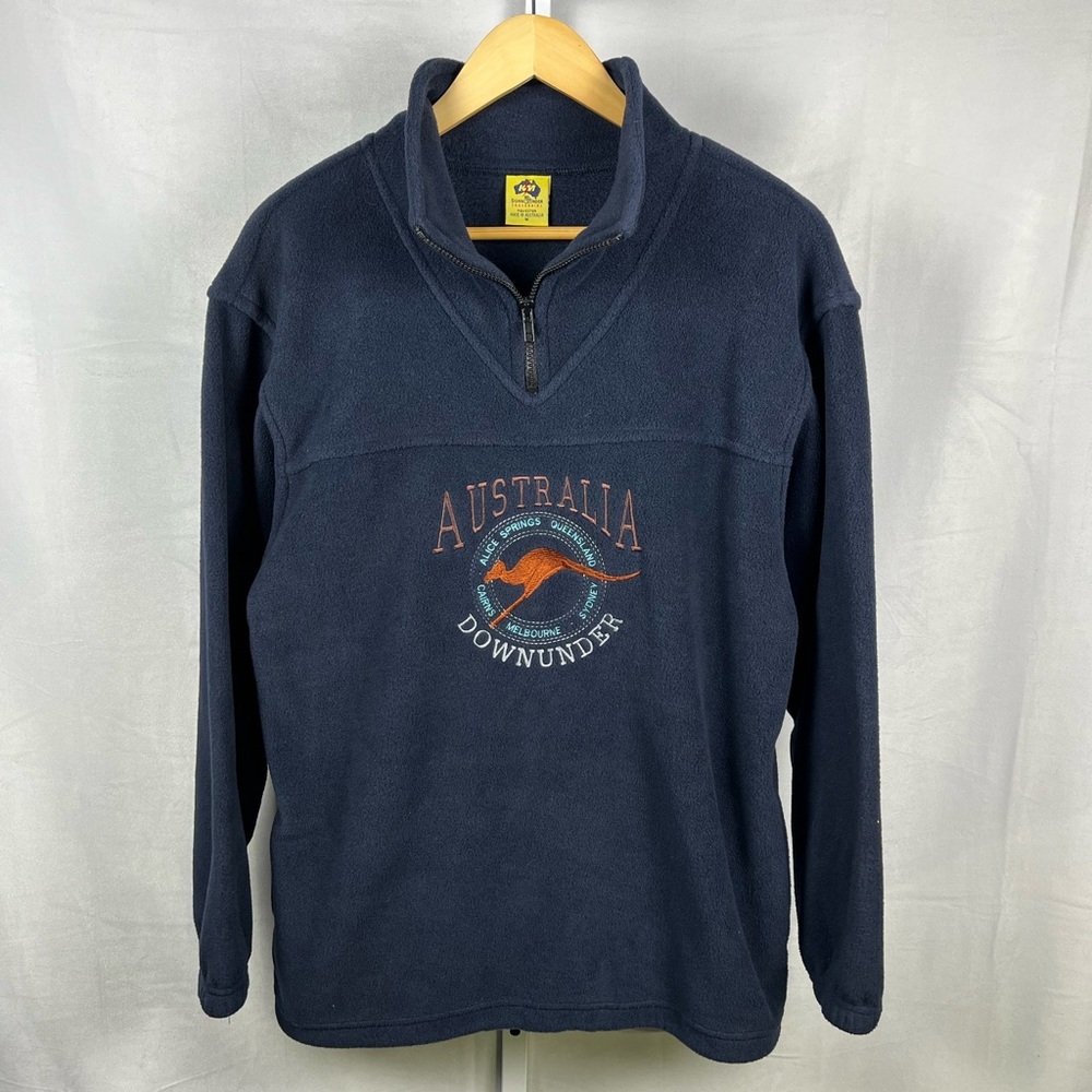Vintage Made In Australia Souvenir Quarter Zip Pullov… - Gem